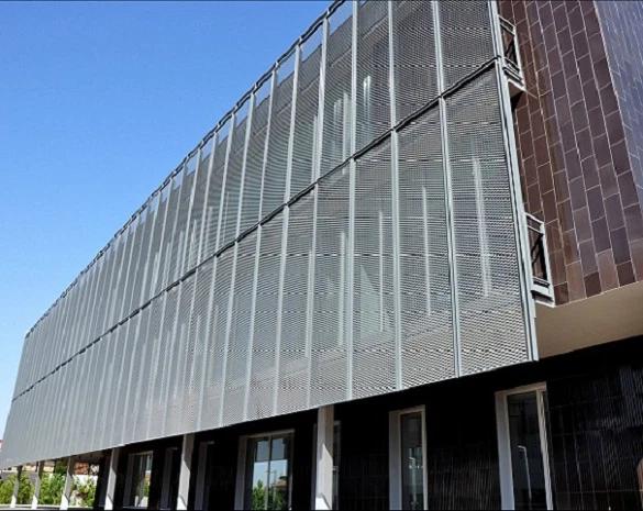Perforated aluminum cladding